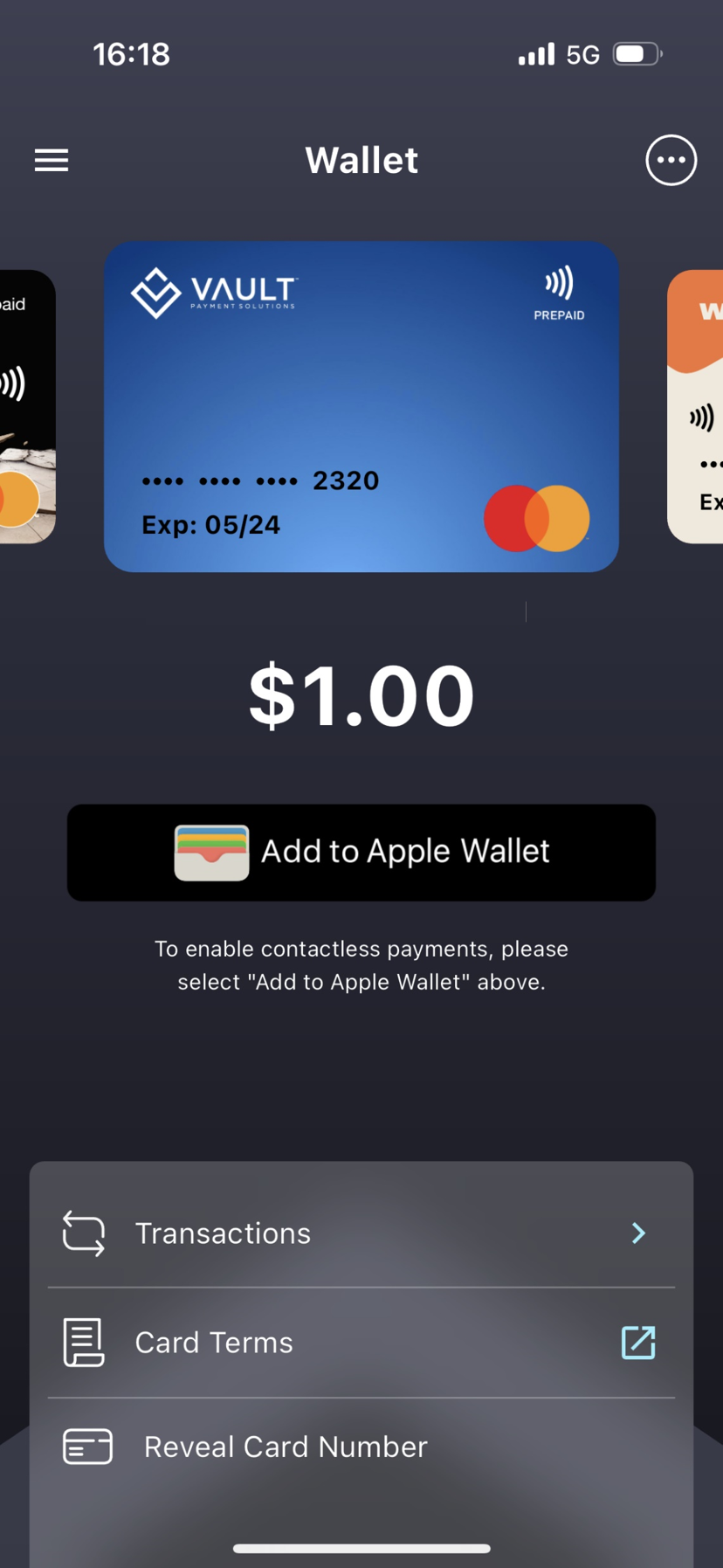 Manually Redeeming a Vault Payments Digital Mastercard – Help Centre